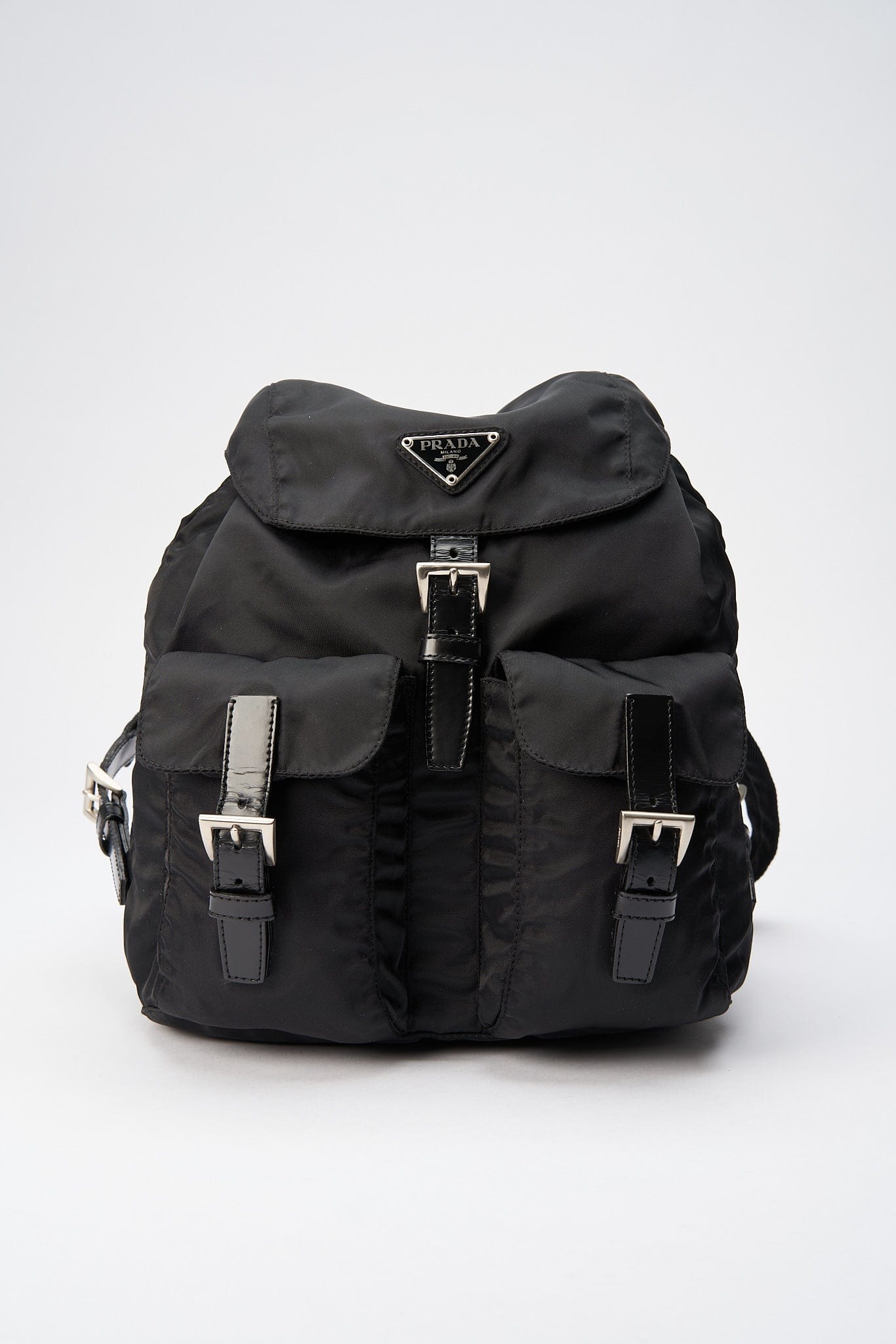 Prada Nylon Backpack - Black – The Hosta