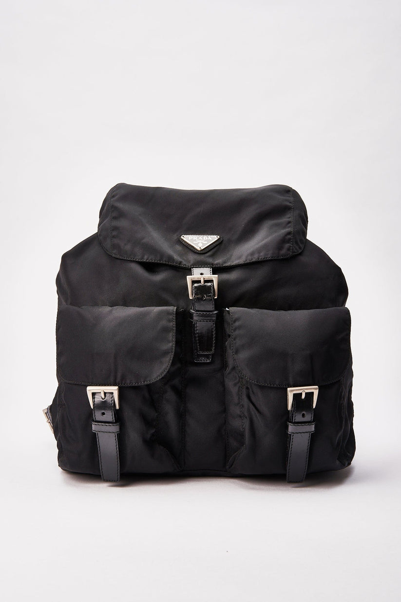 Prada Nylon Backpack - Black – The Hosta