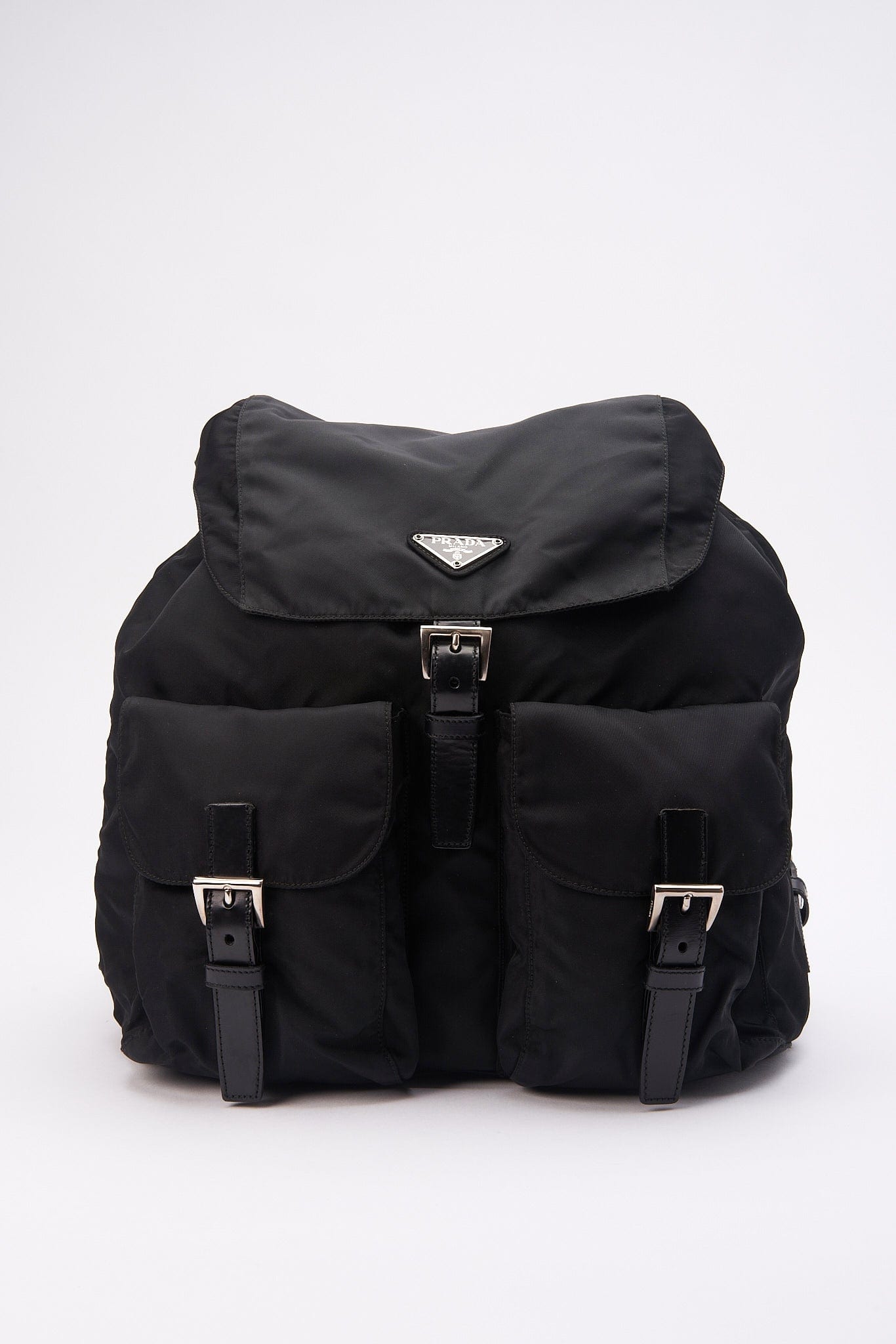 Prada Nylon Backpack - Black – The Hosta